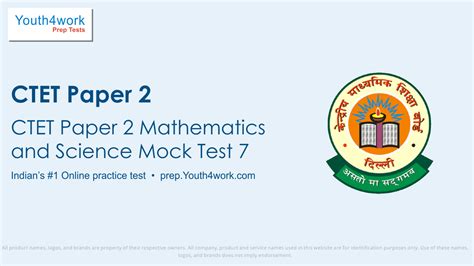 Ctet Paper 2 Mathematics And Science Online Practice Mock Test