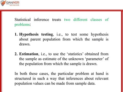 Statistical Inference Concept Procedure Of Hypothesis Testing Ppt