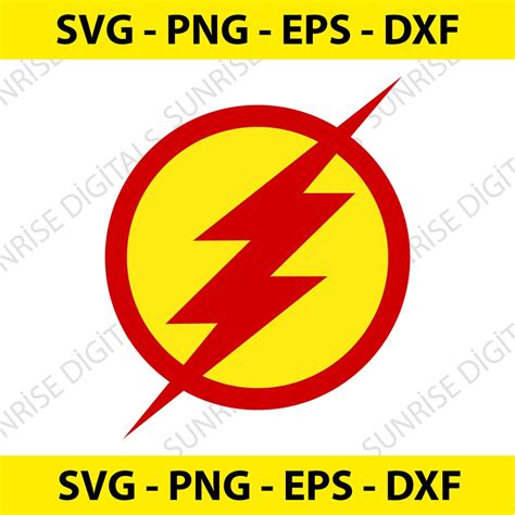 Flash Svg Avangers Svg Svg Cut File For Cricut Eps Dxf Png Digital