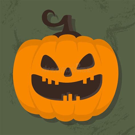 Design Of Funny Halloween Pumpkin Icon Vector Stock Vector