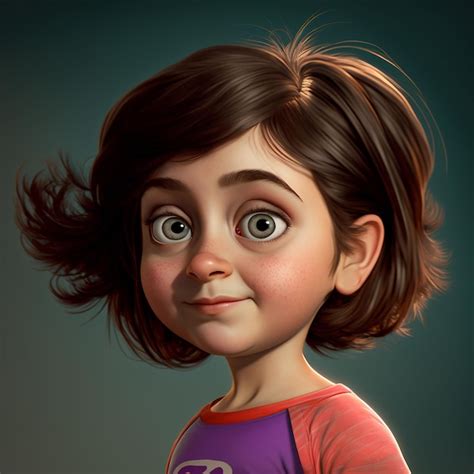 Une Fille De Dessin Animé Avec Une Chemise Violette Qui Dit Supergirl