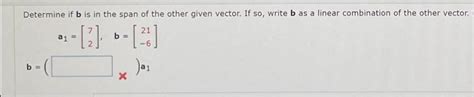 solved find three different vectors that are in the span of
