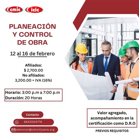 Planeación Y Control De Obra Cmic