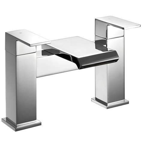 Niagara Elsden Chrome Modern Deck Mounted Bath Filler Tap 9052 Bath
