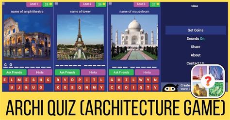archi quiz architecture game civil engineering library