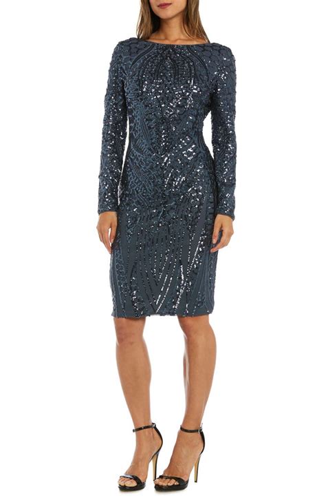 Morgan And Co Sequin Sheath Dress Nordstrom