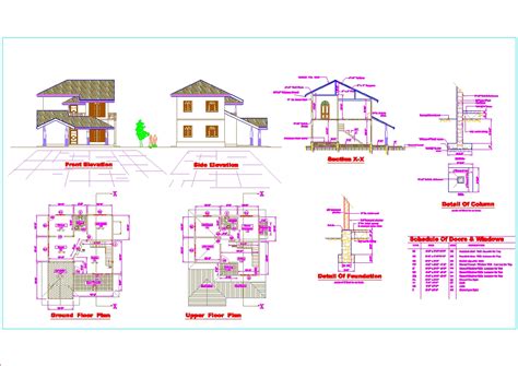 Autocad House Plan