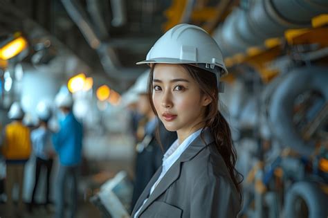 Female Engineers Working Ai Generated Image