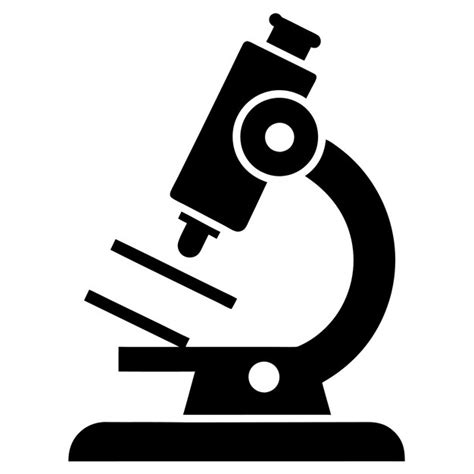 Microscope Silhouette Vector Illustration Premium Ai Generated Vector