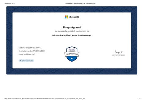 Microsoftazure Certified Cloudcomputing Shreya Agrawal