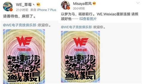 Lol：微笑放下千万直播签约费，重回we，背后这两个男人最关键