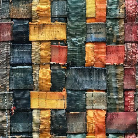 Premium Photo Seamless Abstract Vintage Style Fabric Linen Pattern