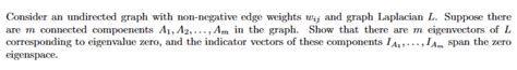 solved consider an undirected graph with non negative edge