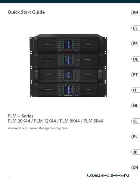 QSG LG 0107-Aac Plm-Series WW | PDF | Electrónica | Ingenieria Eléctrica