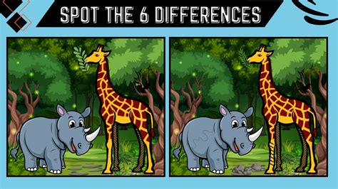 Spot The 6 Difference Picture Puzzle Game Only People With Extra Sharp