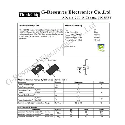 Complete 1a Smd Transistor Datasheet Specifications Pinout And More