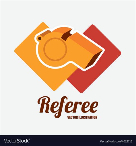 Referee Design Royalty Free Vector Image Vectorstock
