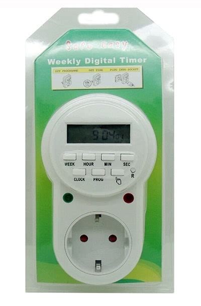 Weekly Programmable Electronic Digital Mains Plug In Timer
