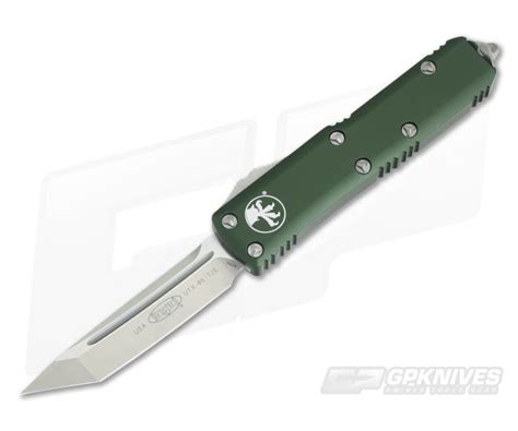 Buy Microtech Utx 85 Tanto Satin M390 Plain Edge Od Green Otf Automatic