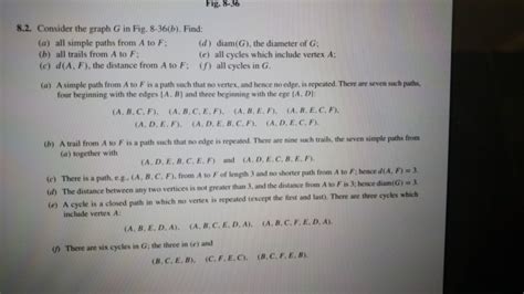 Fig 8 36 82 Consider The Graph G In Fig 8 36b