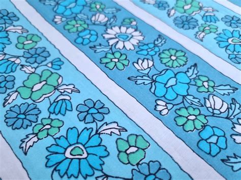 Vintage Fabric 60s Fabric New Unused Retro Midcentury Etsy