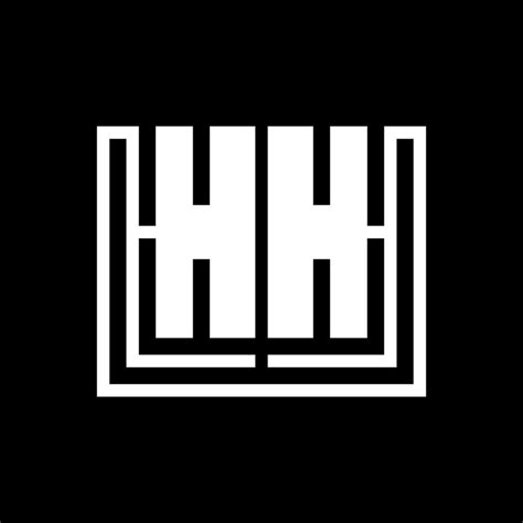 Diseño Del Logotipo De La Letra Hh Marca Identidad Corporativa Vector