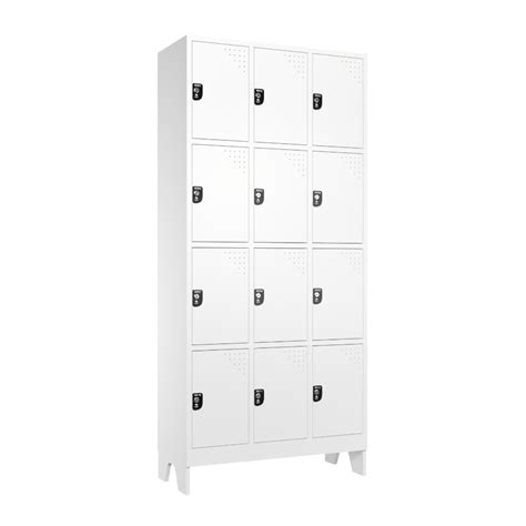 O Armário para vestiário roupeiro guarda volumes 12 portas é ideal para