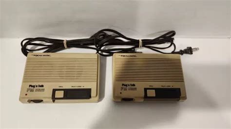 Set Of Vintage Realistic Radio Shack Plug N Talk Fm Wireless Intercom 43 207 21 58 Picclick Ca