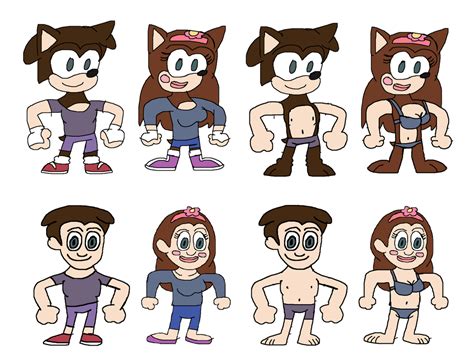 All New Different Styled Normal And Sonic Mobian D By Abbysek On Deviantart