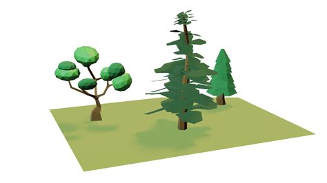 LowPoly Trees R Blender