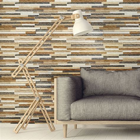 Empapelado Vinílico Simil Piedras Modelo 578 Frambuesa Design