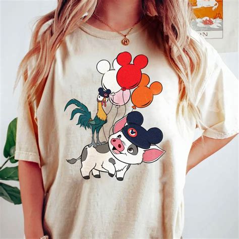 Retro Disney Moana Hei Hei And Pua T Shirt Sold By Continued Ther Sku