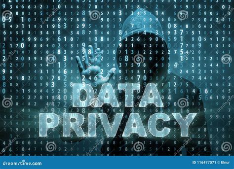 The Data Privacy Concept With Hacker Stealing Personal Information