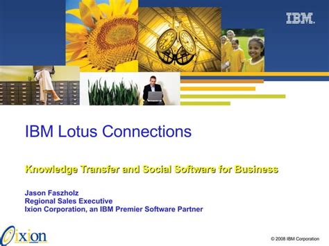 Lotus Connections Ppt
