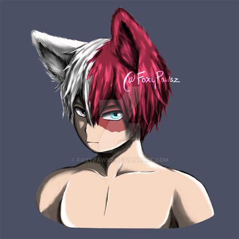 My Hero Academia Bnha Shoto Todoroki Fox By Foxypawsz On Deviantart