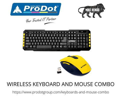 Buy Wireless Keyboard And Mouse Combo From Prodot Keyboard Wireless Combo