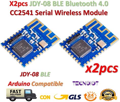 Tecnoiot 2pcs Jdy 08 Ble Bluetooth 4 0 Uart Transceiver Module Cc2541 Wireless Ibeacon Toptoy