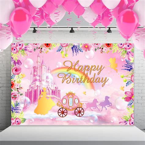 Buy Xinde Princess Birthday Party Decorations 475x328ft Castle