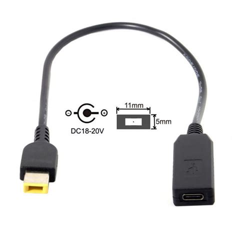 JSER USB 3 1 Type C USB C To Rectangle 11 0 4 5mm Power Plug PD