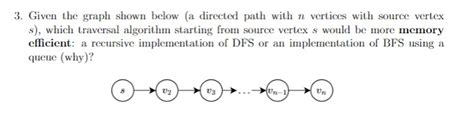 Solved Given The Graph Shown Below A Directed Path With N
