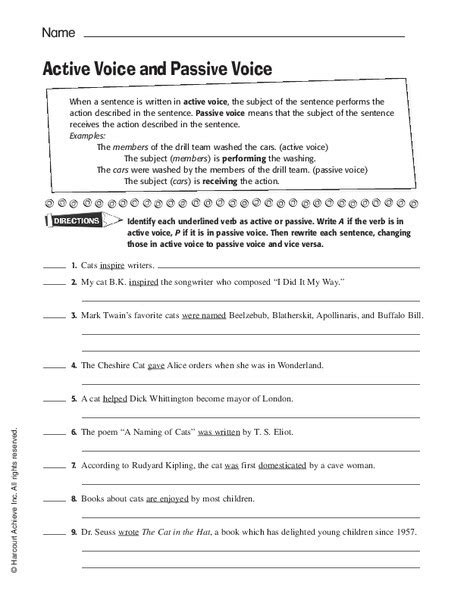 Identifying Voice In Writing Worksheets Writing Worksheets