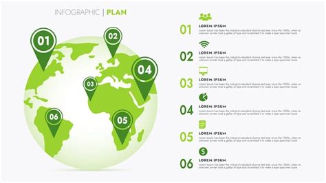 Premium Vector Infographic Template For Presentation Business Data Visualization Process Chart