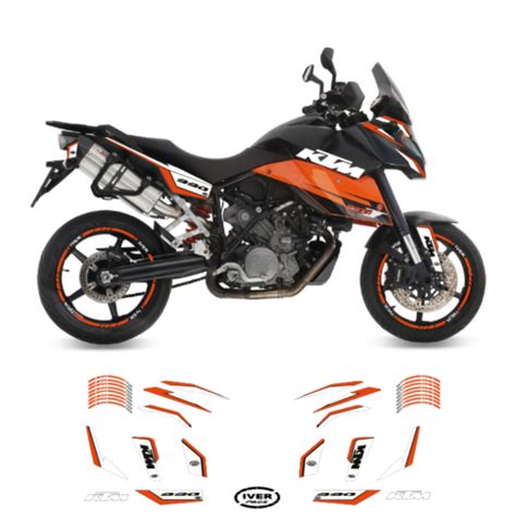 Grafica Completa Ktm Smt 990 Arancione Bianca Supermoto T Kit