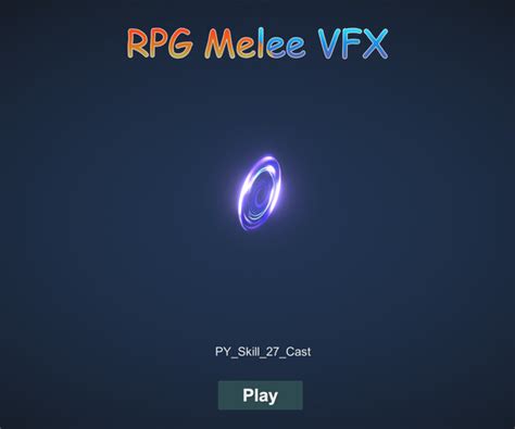 Artstation Unity Rpg Melee Vfx Visual Effects Game Assets