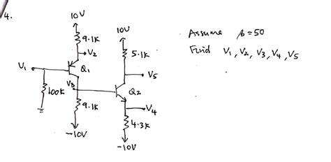 Solved Assume β50find V1v2v3v4v5