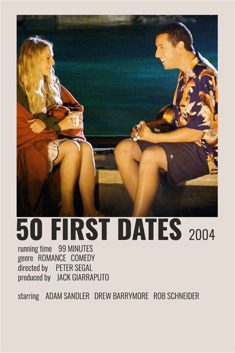 50 First Dates Polaroid Movie Poster 50 First Dates The First Time