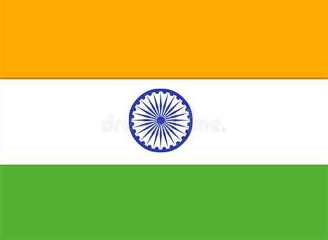 National Vector Flag Of India Sheild Bright Stamp With The Symbol Of
