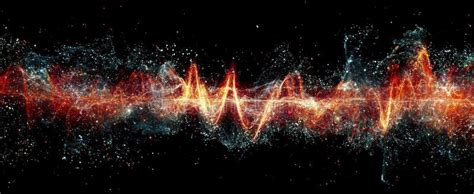 Digital Data Pattern As Sound Wave Abstract Network Surface In Cyber Space Ai Tech Dark