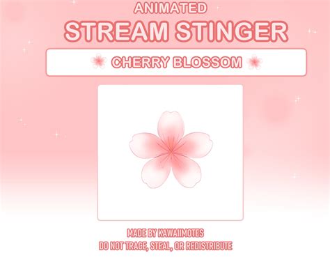 Cherry Blossom Transition Twitch Stinger Screen Transition Animated