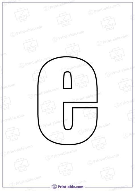 8 Free Bubble Letter E Printable PRINT ABLE